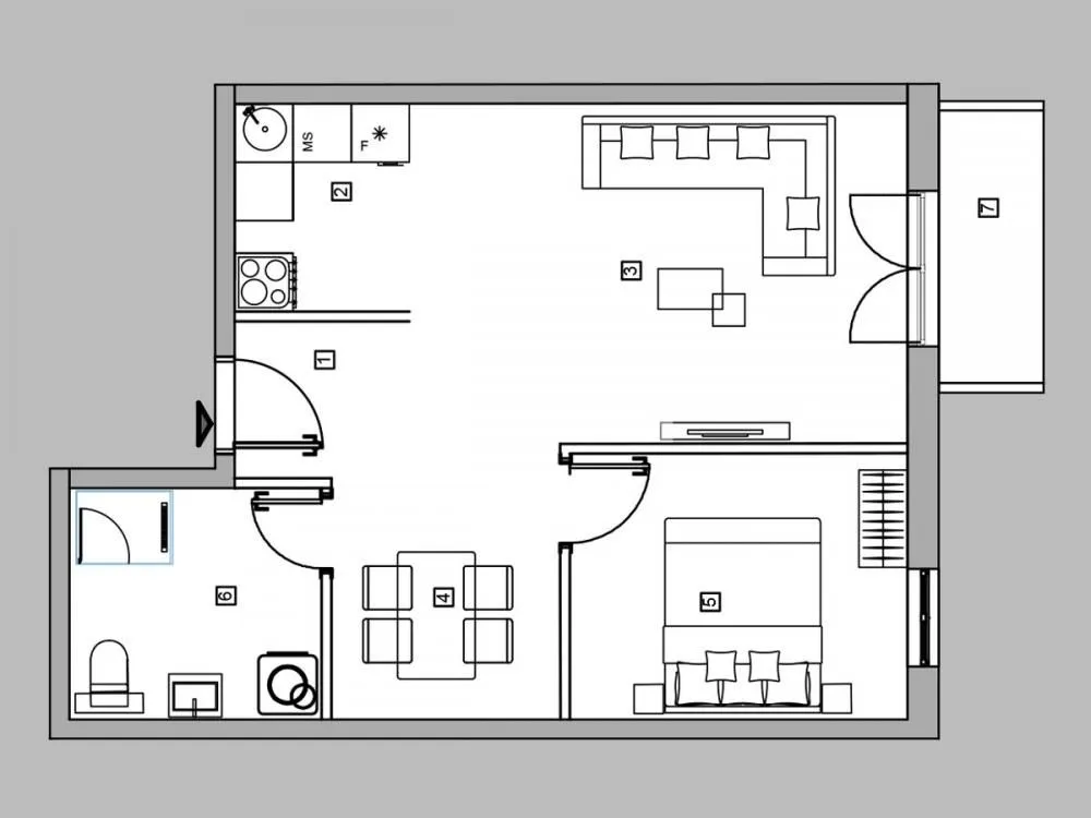 Prodaja, dvosoban stan, 49m², Mirijevo 1, Mirijevo Sve Podlokacije