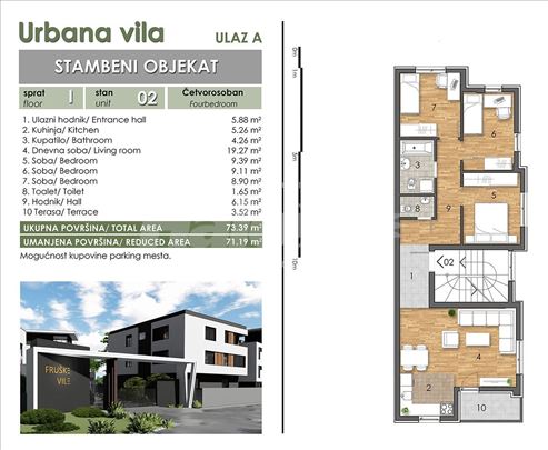 HITNO!!! Fruške vile, 4-soban+PARKING, moze kredit