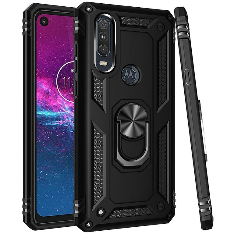 Torbica Defender Ring za Huawei P20 Lite crna