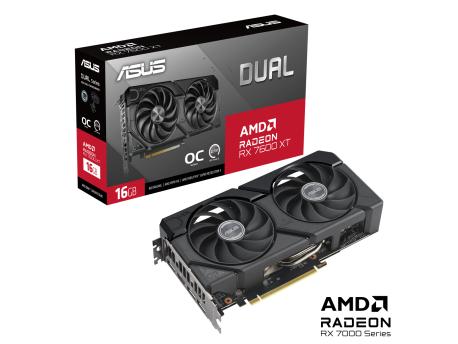 ASUS Dual Radeon™ RX 7600 XT OC Edition 16GB GDDR6 DUAL-RX7600XT-O16G