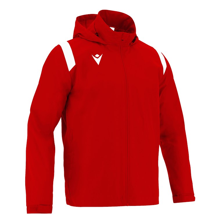 SARANSK FULL ZIP WINDBREAKER RED/WHT,L