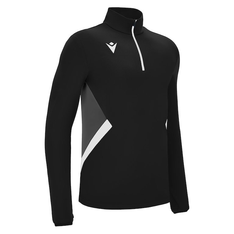 PIAVE 1/4 ZIP TOP BLK/WHT,L