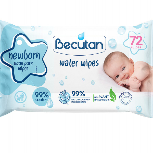 Becutan vlažne maramice aqua 72 komada