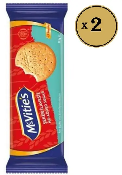 McVitie's Keks Digestives Original 133g sa zaslađivačem, flow pack, 2 komada