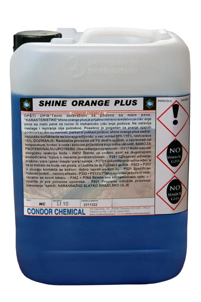 Condor Chemical Sredstvo za održavanje podova Shine Orange, 10 l