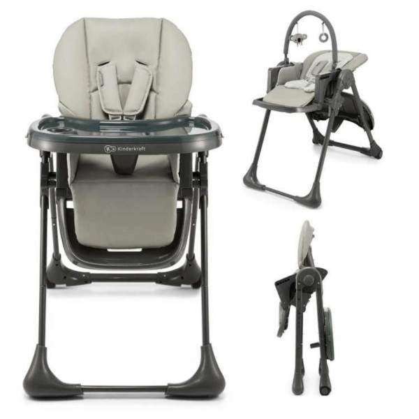 Kinderkraft hranilica Tummie 2u1 Gray