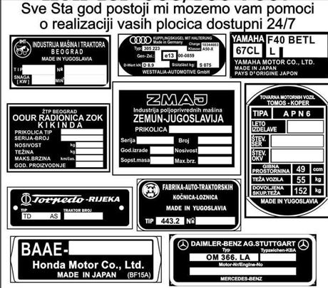 Plocice Aluminijum za sve traktore i prikolice