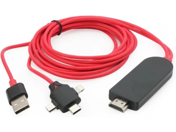 Kabl HDMI na USB type C lightning micro USB 1.5m
