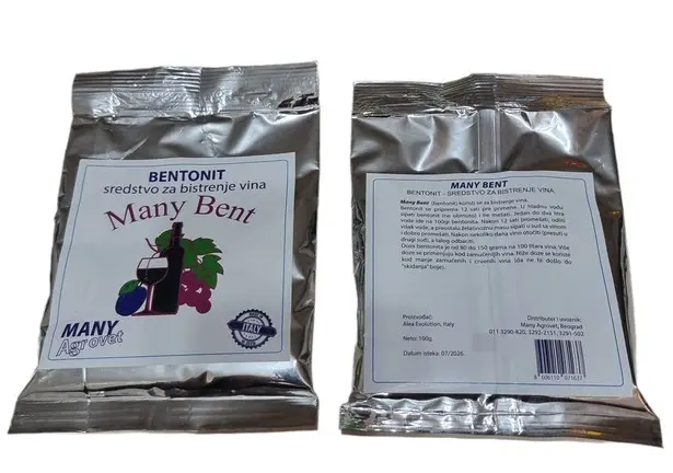 Many Agrovet Bentonit za bistrenje vina, 500g