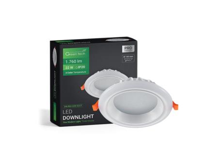 GREENTECH LED ugradni spot 22W 3CCT (DW-R03-22W-3CCT)