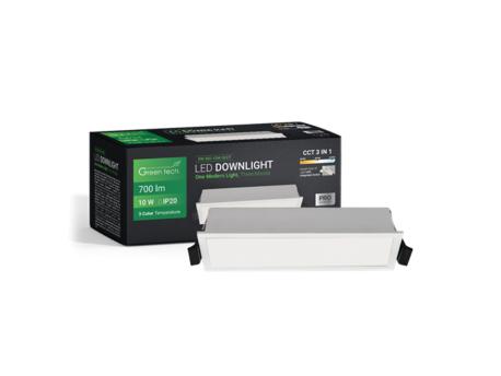 GREENTECH LED ugradni spot 10W 3CCT (DW-S02-10W-3CCT)