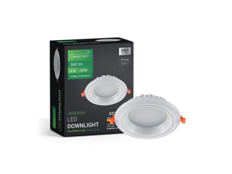 GREENTECH LED ugradni spot 6W 3CCT (DW-R03-6W-3CCT)