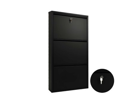 HANAH HOME Ormar za cipele Primo 3 Black