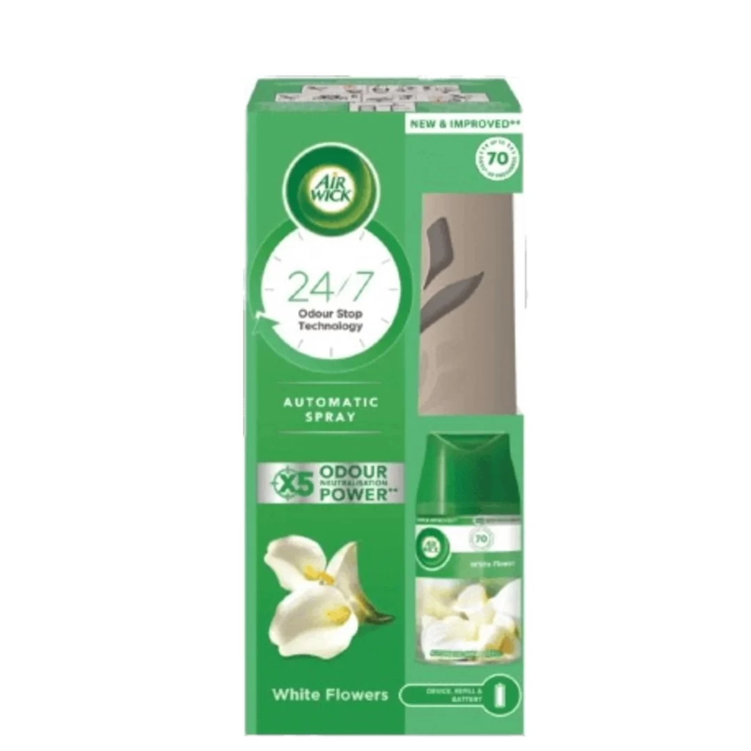 AIRWICK FRESHMATIC KOMPLET 250ML BELO CVEĆE