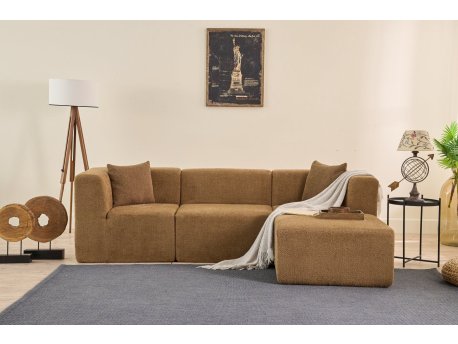 Atelier del Sofa Ugaona sofa Raks Brown