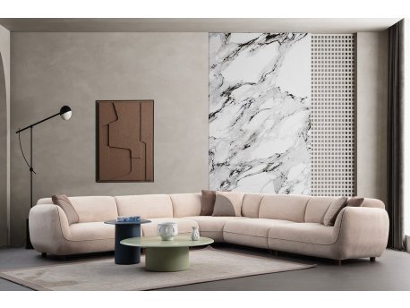 Atelier del Sofa Ugaona sofa Pavia Corner 5 (L15+O1+Cx+O1+15R)