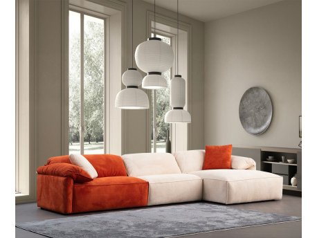 Atelier del Sofa Ugaona sofa Flamingo Corner 4 (L15+O1+Chlr)