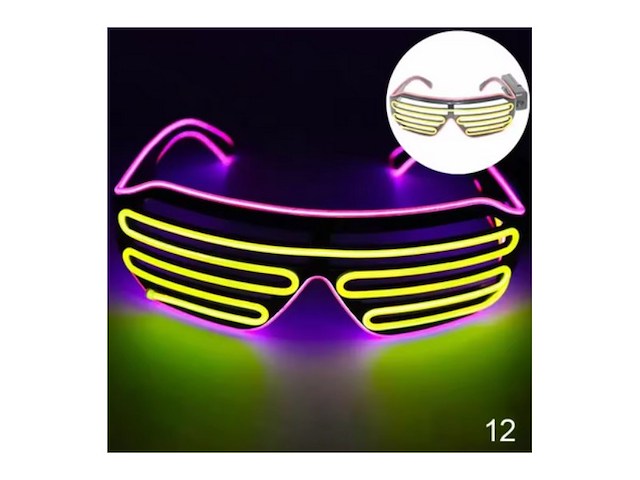 Svetleće LED Party naočare, žute