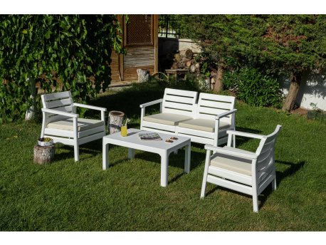 HANAH HOME Set baštenskog nameštaja Solemare White
