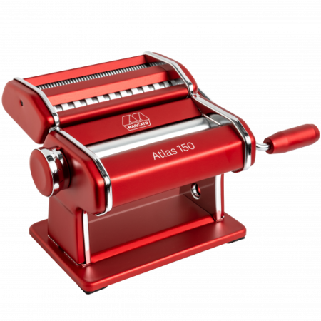 07. Mašina za testeninu “Atlas150”, Red Color(crvena), valjci za Lasagne 150mm, Tagliolini 2mm i Fettuccine 6,5mm – MARCATO, Cena: 12.756 din.