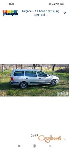Megane 1 1.4 benzin 16 v razni delovi