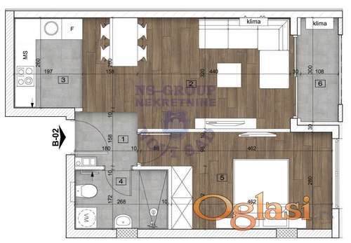 Odličan dvosoban u izgradnji - 46m2