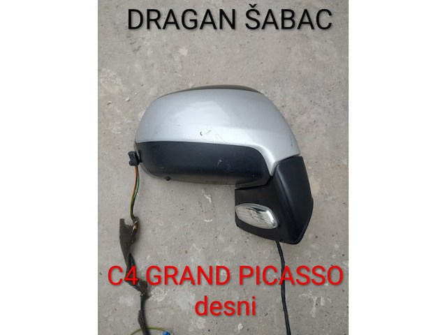 CITROEN C4 GRAND PICASSO retrovizor desni sivi