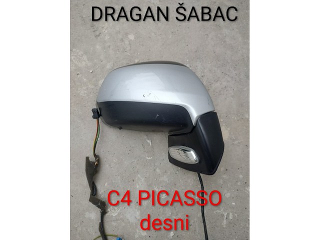 CITROEN C4 PICASSO retrovizor desni sivi
