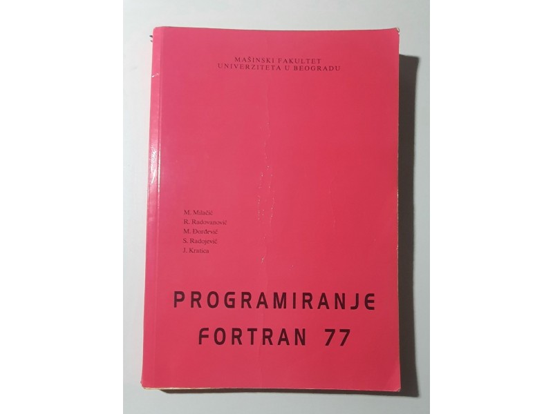 Programiranje fortran 77 - Milačić Đorđević Radovanović