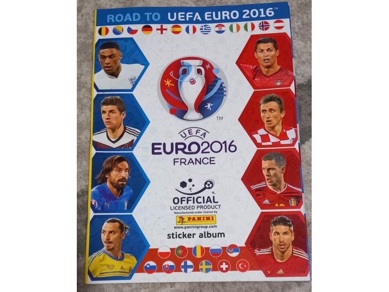 ALBUM ZA SLIČICE EURO UEFA 2016 FRANCE PANINI
