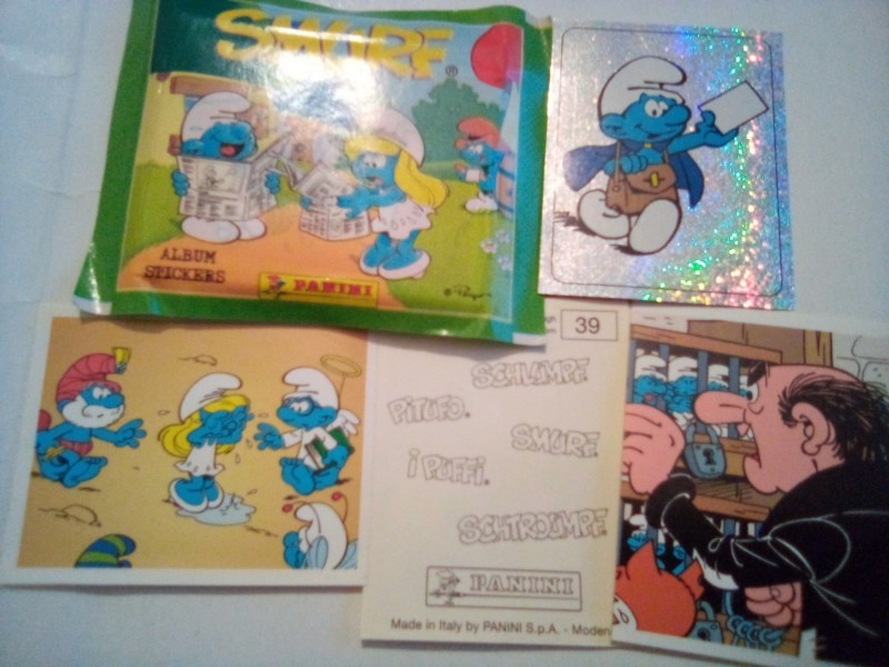 ŠTRUMPFOVI (SMURF) PANINI (2008.) Sličice na komad MINT