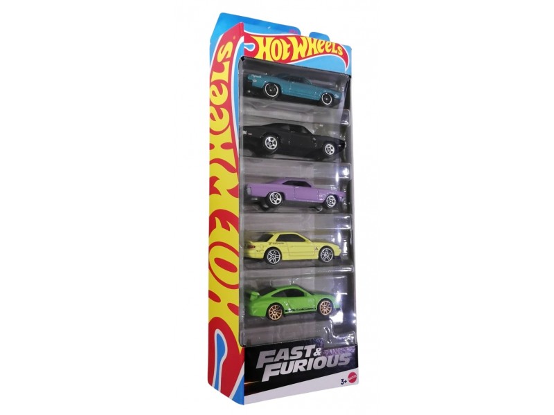 Hot Wheels, Fast & Furious set 5x autića