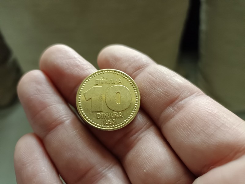 SRJ 10 dinara 1992