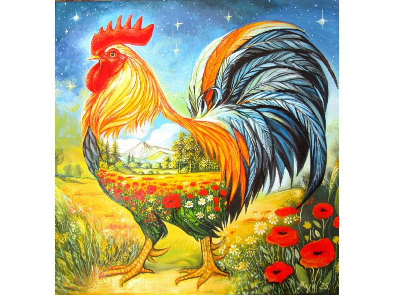 PETAO-ulje na platnu 40 x 40 cm