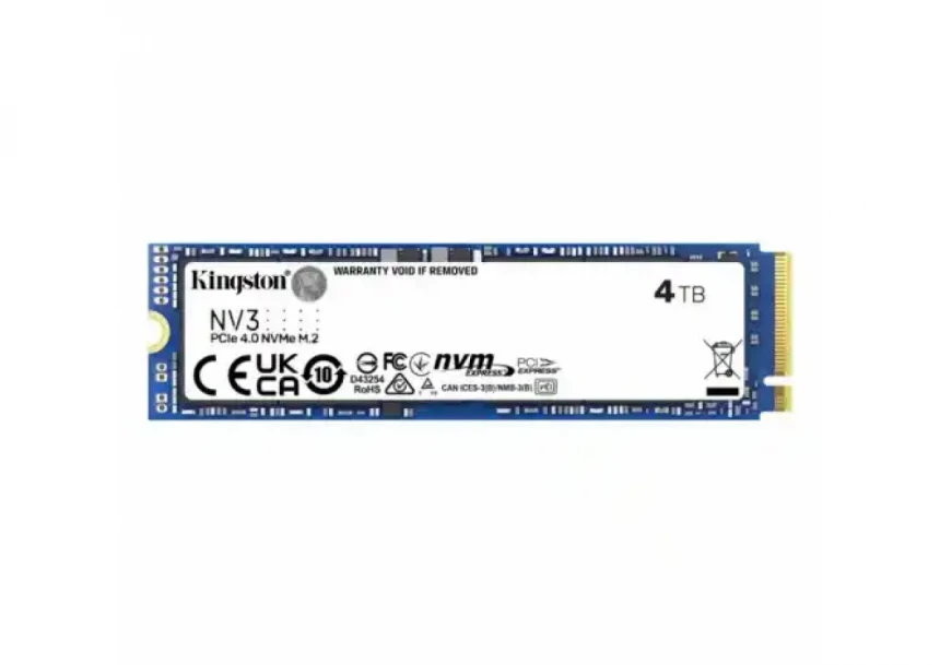 SSD M.2 NVME 4TB Kingston SNV3S/4000G 6000MBs/5000MBs