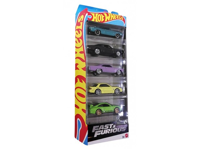 Hot Wheels, Fast and Furious set 5x autića