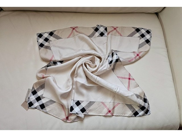 Burberry Nova Check svilena marama, original