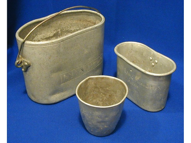 WWI SRBIJA lot aluminijumske vojne porcije casa