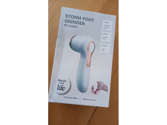 Nov Storm foot grinder za negu peta USB kablom
