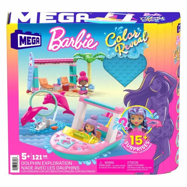 Barbie set Mega Color Reveal Dolphin adventure