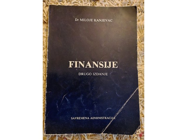 Finansije- Dr Miloje Kanjevac