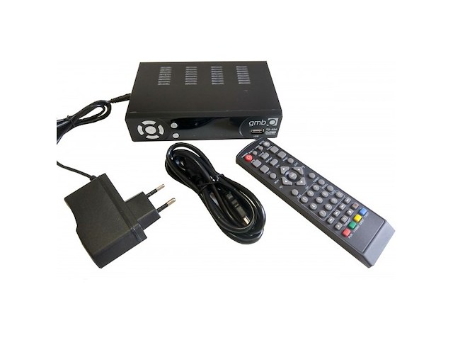 GMB-T2-404 **DVB-T2 SET TOP BOX USB/HDMI/Scart/RF-out, PVR, Full HD, H264,hdmi-kabl,RF modulator1360