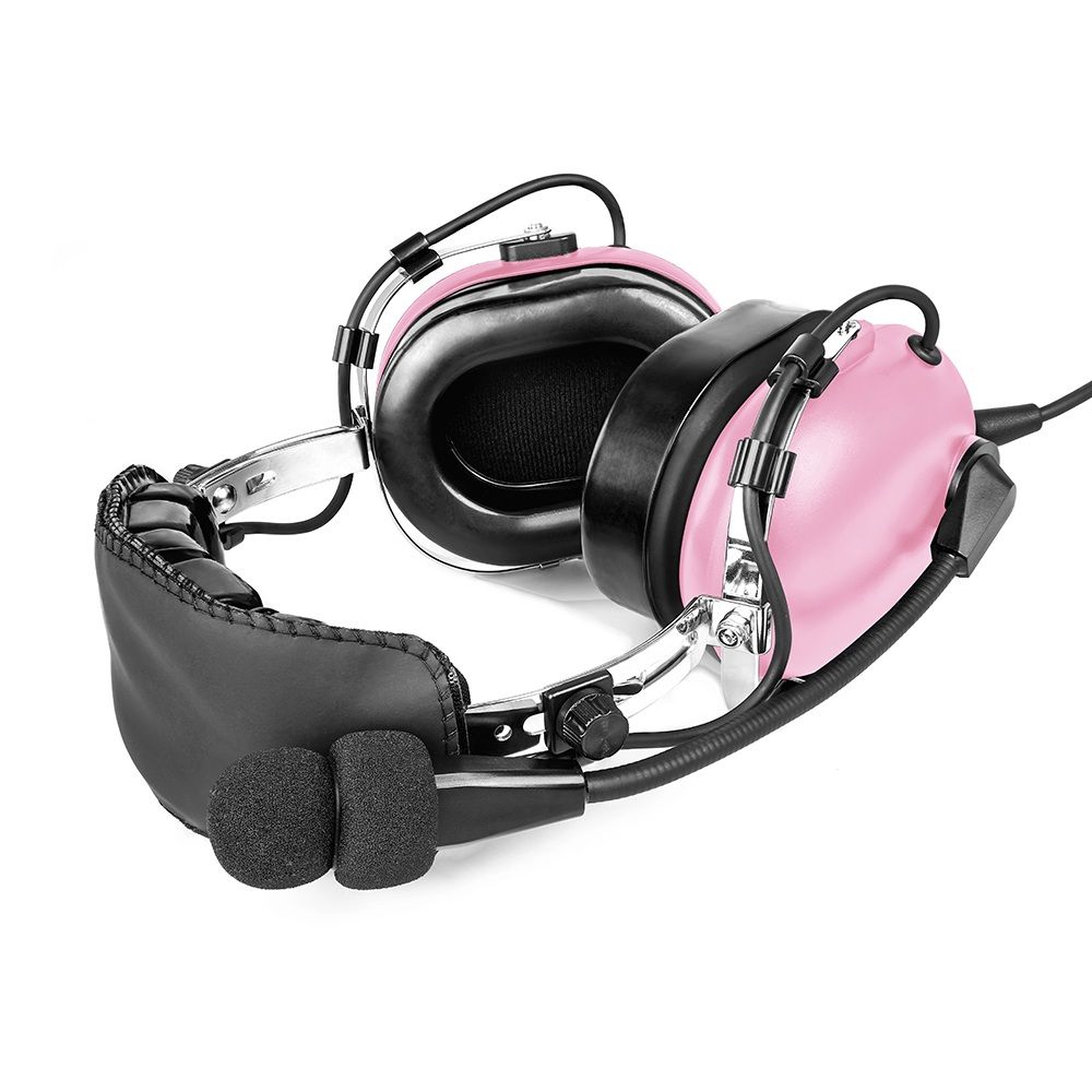 RayTalk - PH-100AK - Pink Headset - PNR - Flex. Boom - Twin Plug