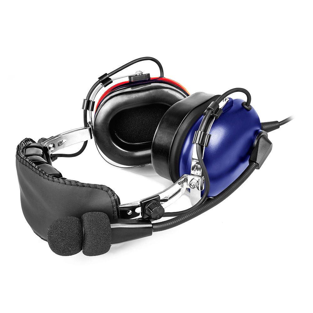 RayTalk - PH-100AK - Red-Blue Headset - PNR - Flex. Boom - Twin Plug