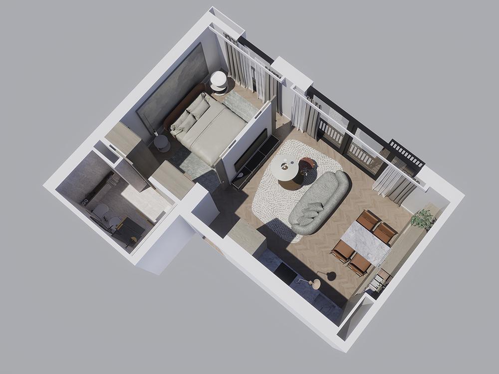 Budimska , Dvosoban stan na prodaju, 43m2, 215.000€