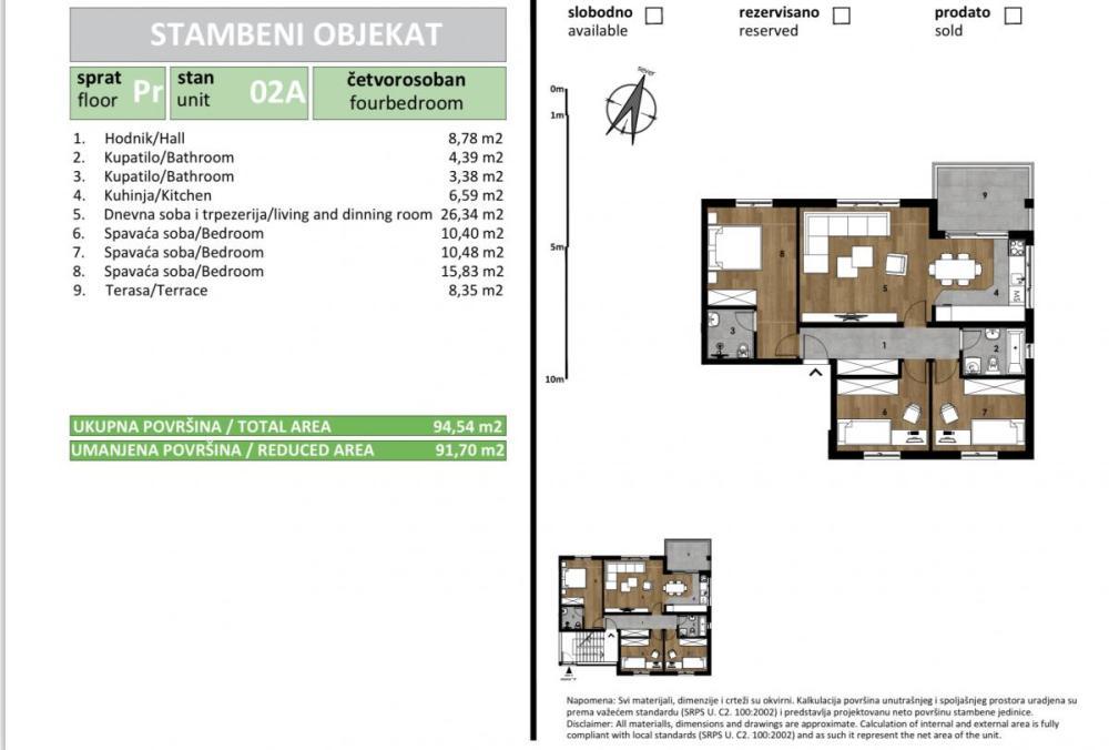 Četvorosoban stan na prodaju, 92m2, 273.300€