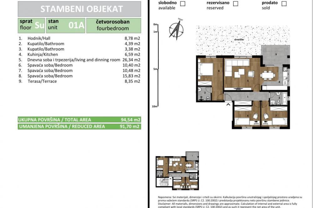 Četvorosoban stan na prodaju, 92m2, 273.300€