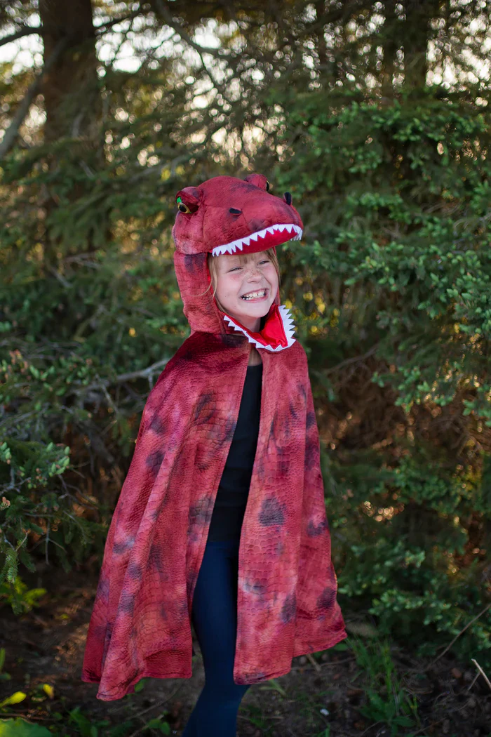 Dečiji kostim - Dinosaurus T-Rex crveno-crni 7-8 godina