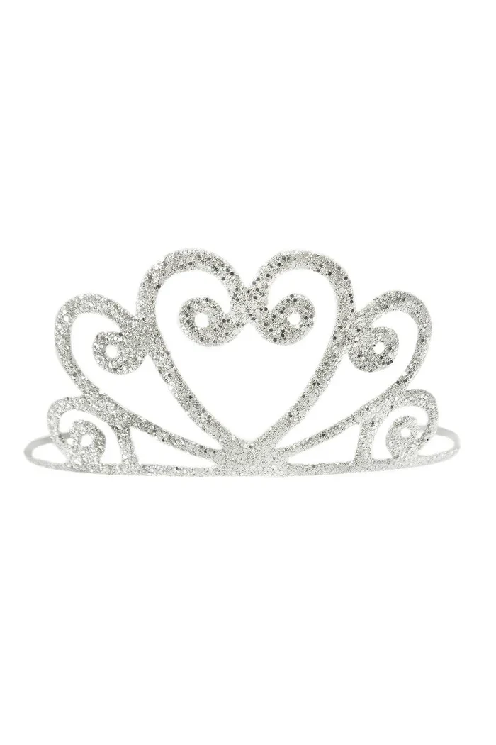 Princezina tiara - Şrebrna sa šljokicama