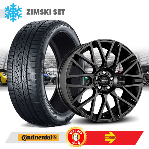 255/40 R20 SET Z CONTINENTAL + MOMO REV MB 5/112